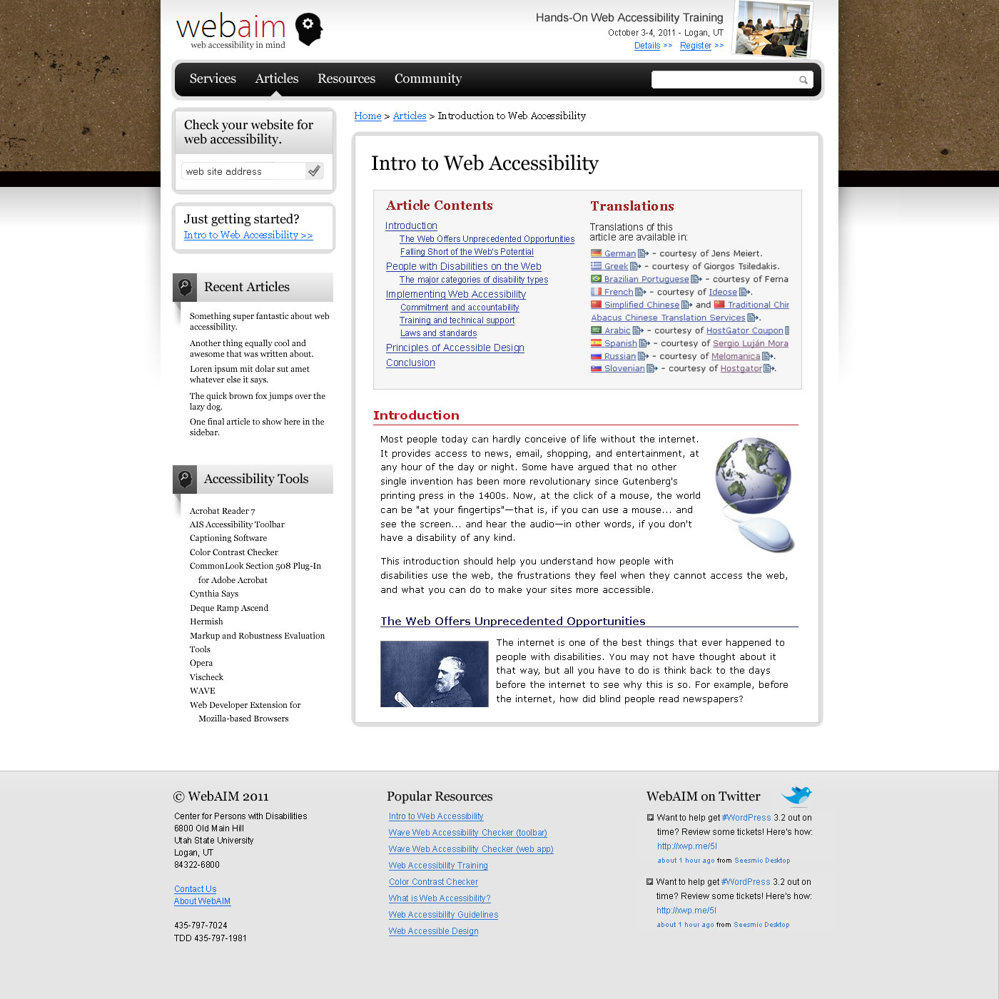 WebAIM Design | Gregg Blanchard